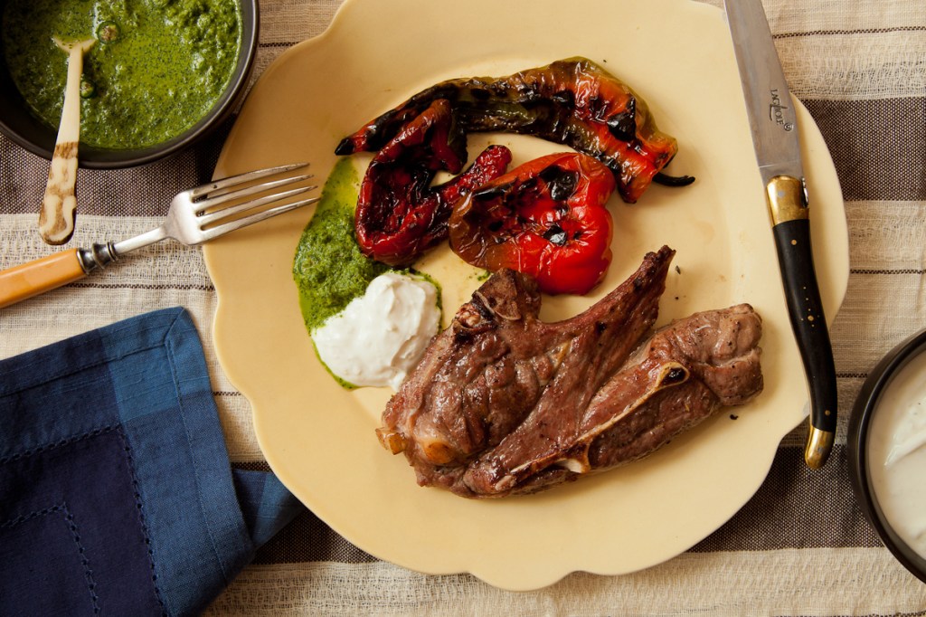 Grilled Lamb Blade Chops with Hot Mint Chutney | The Garum Factory