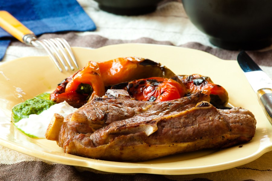 Grilled Lamb Blade Chops with Hot Mint Chutney | The Garum Factory