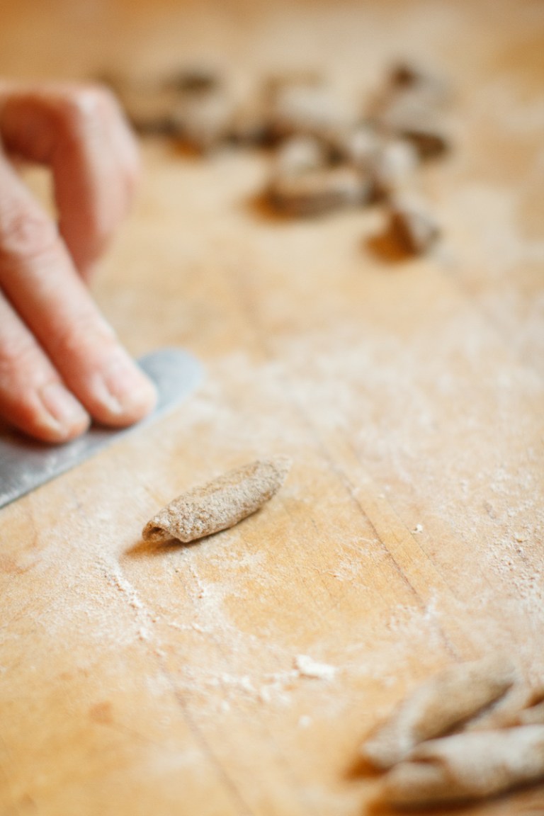 Burnt-Wheat Pasta – Cavatelli with Tomato-Eggplant Sauce and Ricotta ...