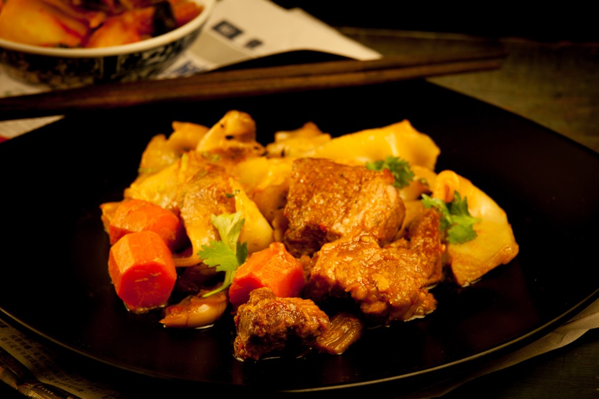 Slow Pork with Chow Fun Noodles and Kimchi | The Garum Factory