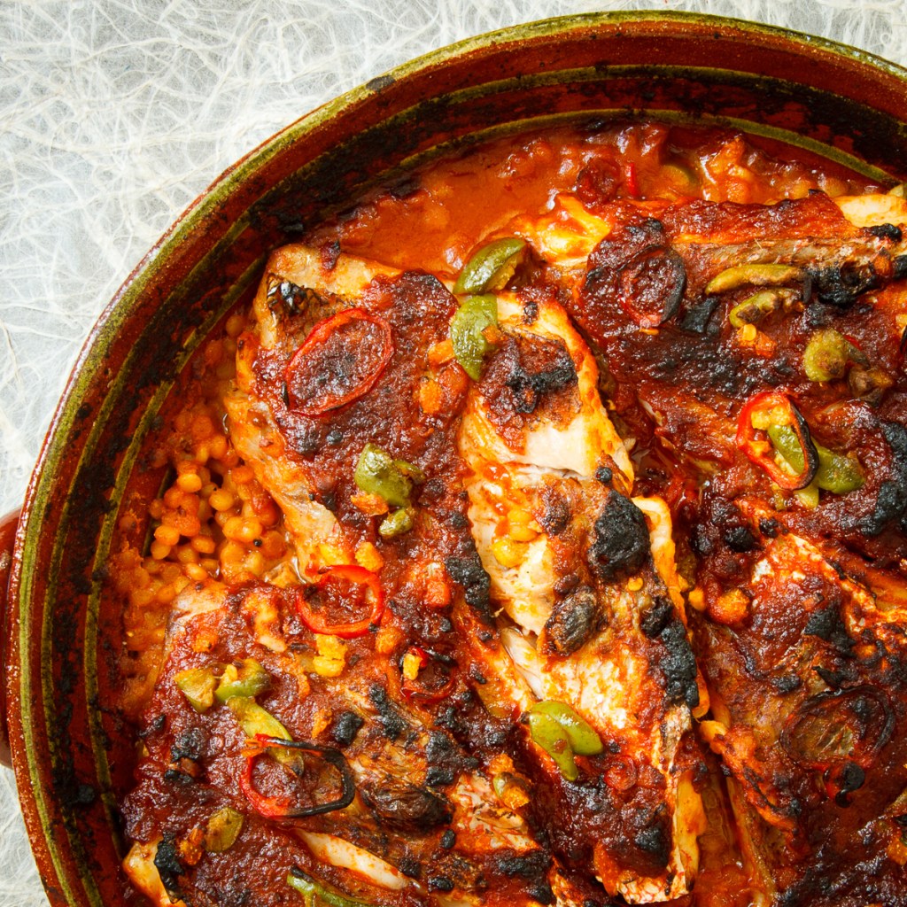 Israeli Couscous With Red Snapper and Preserved Lemon | The Garum Factory