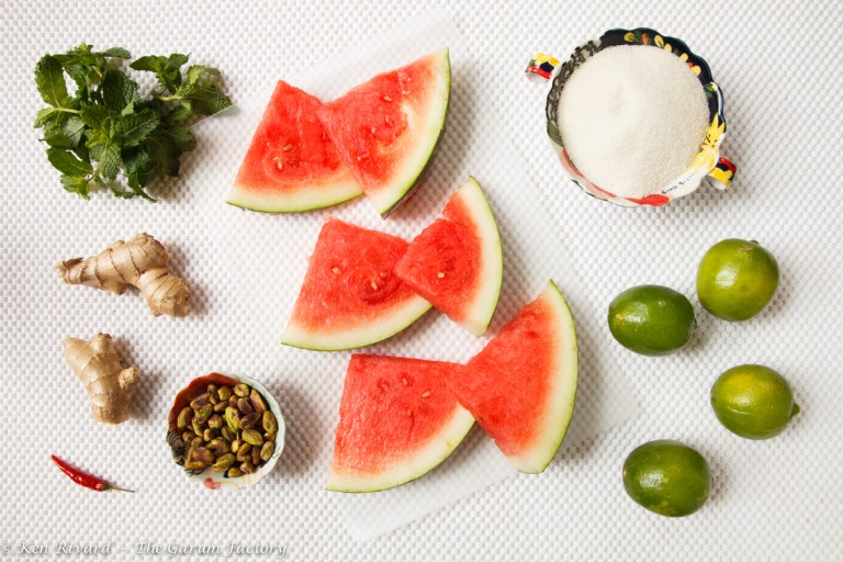 Chili-Ginger Granita with Watermelon and Pistachios | The Garum Factory
