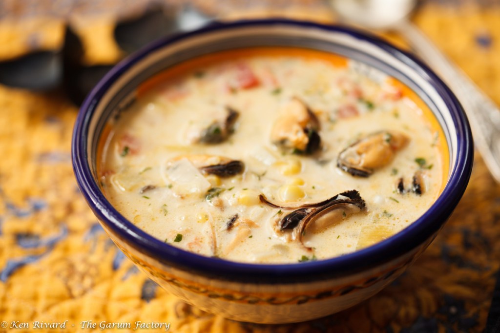 Corn and Mussel Chowder | The Garum Factory