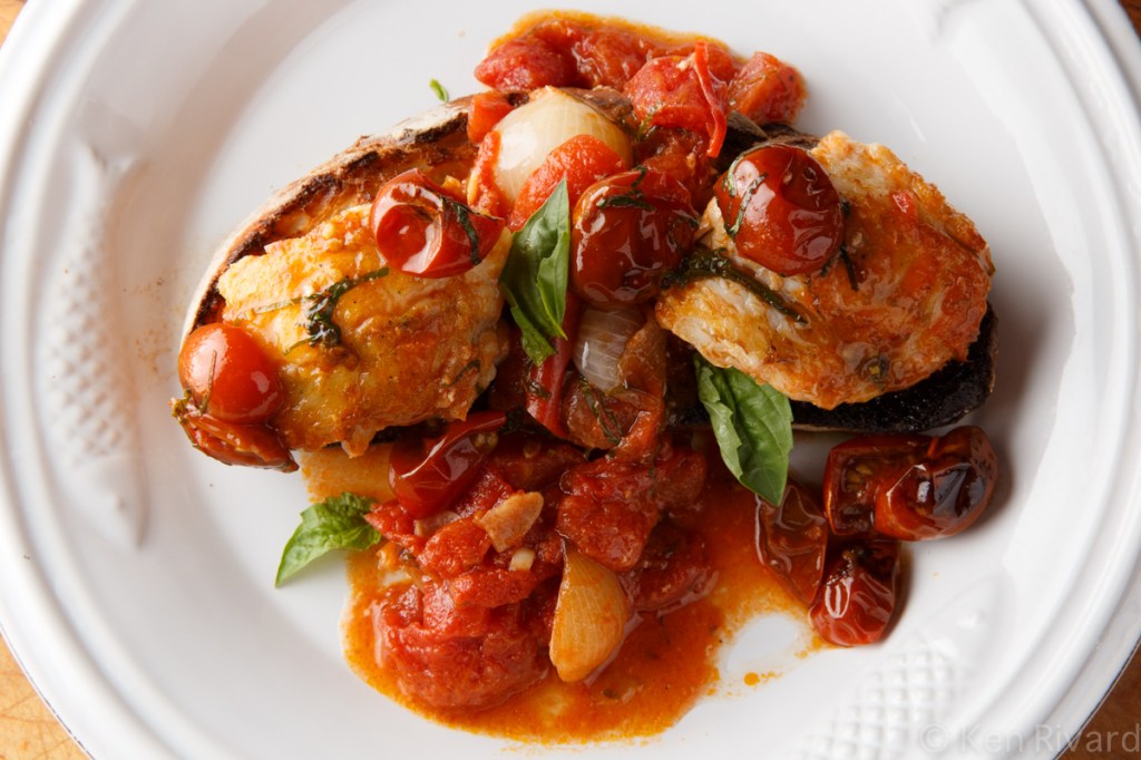 PESCE ALL’ ACQUA PAZZA–MONKFISH IN CRAZY WATER | The Garum Factory